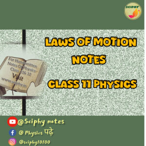 Laws Of Motion Notes Class 11 Physics - Sci Phy