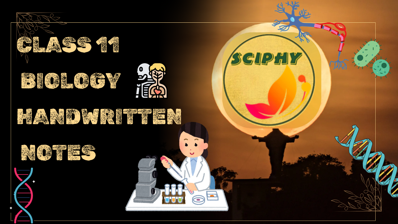 Class 11 Biology Handwritten Notes - Sci Phy