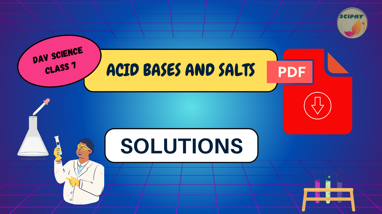 DAV Class 7 Science Chapter 4 Acid Bases And Salts Solution PDF ...